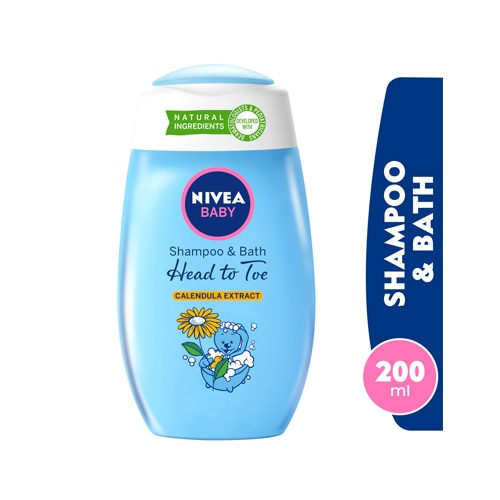 Nivea Baby Shampoo and Bath Head to Toe Calendula Extract - 200ml • Yuehlia