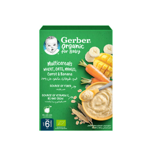 Gerber Organic Mango Carrot & Banana Cereals - 200g • Yuehlia