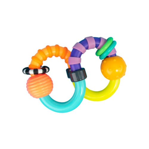 Sassy Twist-A-Roo Flexiable Teether Rattle • Yuehlia