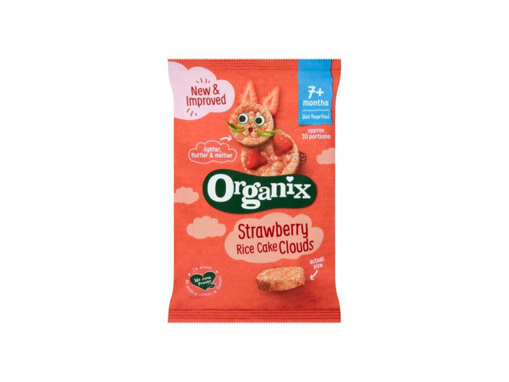 Organix Strawberry Rice Cake Clouds (7m+) - 40g • Yuehlia Kuwait