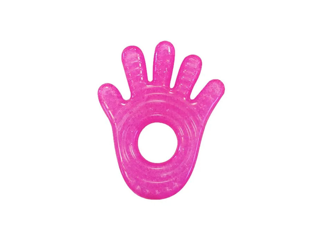 Munchkin Hand Shaped Chewy Teether Fun Ice (0m+) - Pink • Yuehlia