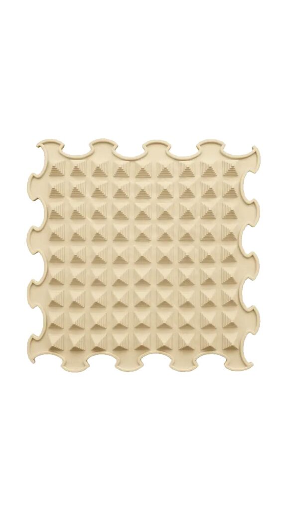 Ortoto Soft Little Pyramids Massage Puzzle Mats Milky White – Single ...