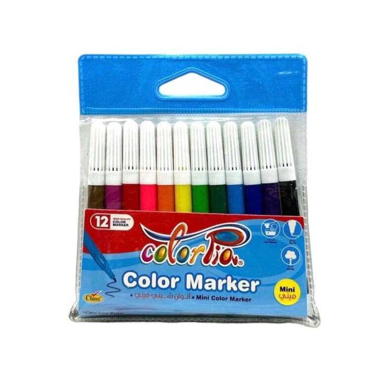 Class Colorpia Mini Color Markers - 12 Markers • Yuehlia Kuwait