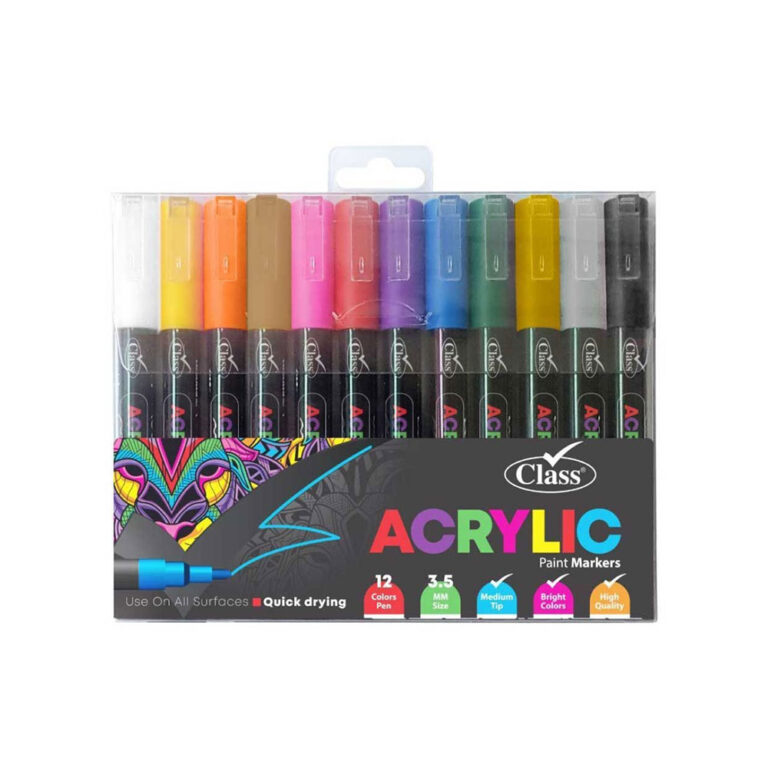Class Acrylic Paint Markers - 12 Markers • Yuehlia Kuwait