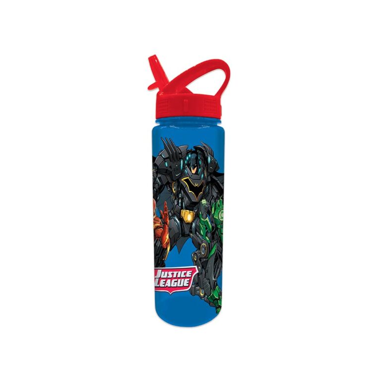 Plastic Water Spout Bottle 700ml - Justice League • Yuehlia Kuwait