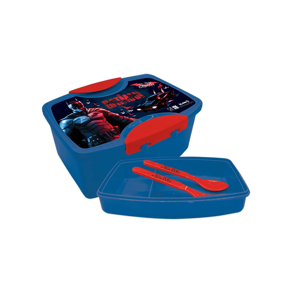 Kids Lunch Box with Fork & Spoon - Team Batman • Yuehlia Kuwait