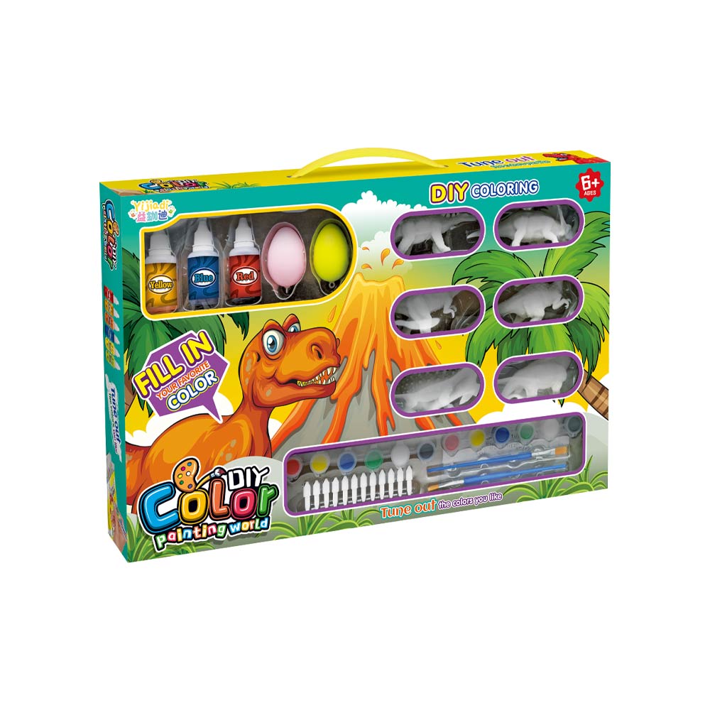 DIY Color Painting World (6Yrs+) Dinosaurs • Yuehlia Kuwait